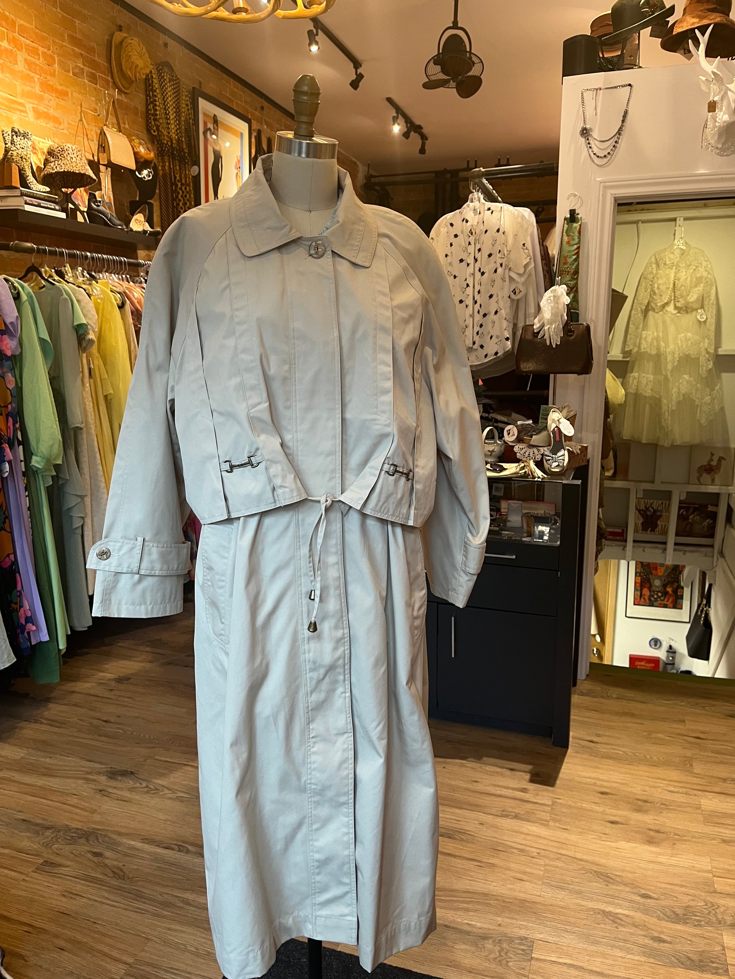 Cream coloured Sequence trench coat | Statement House